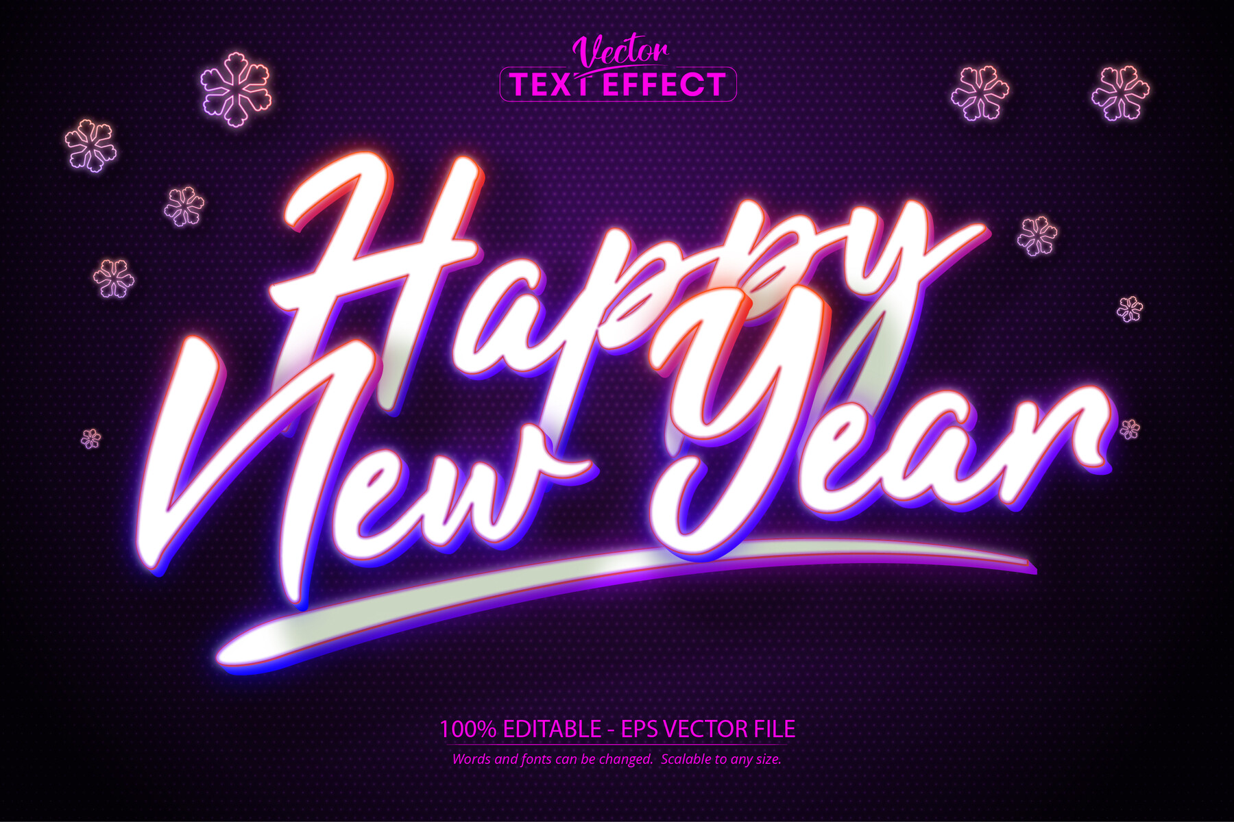 ArtStation - Merry Christmas text effect, editable neon light text ...