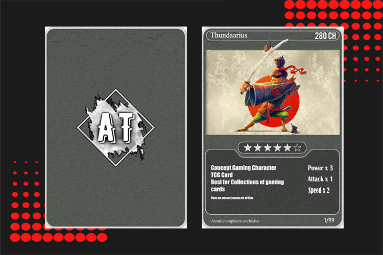 ArtStation - Trading Card Template V2 | Artworks