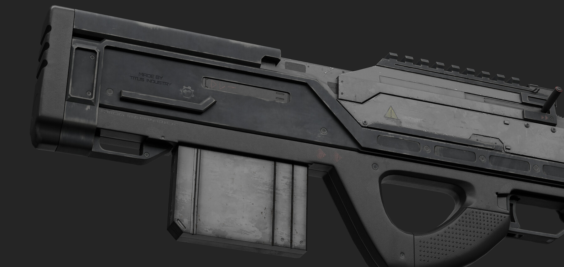 ArtStation - Sci-Fi Bullpup Rifle | Game Assets