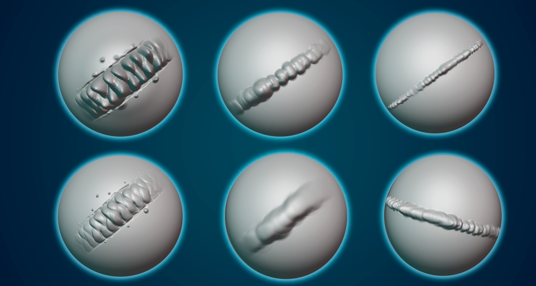 ArtStation - Welding Seam Texturing Brushes | Brushes