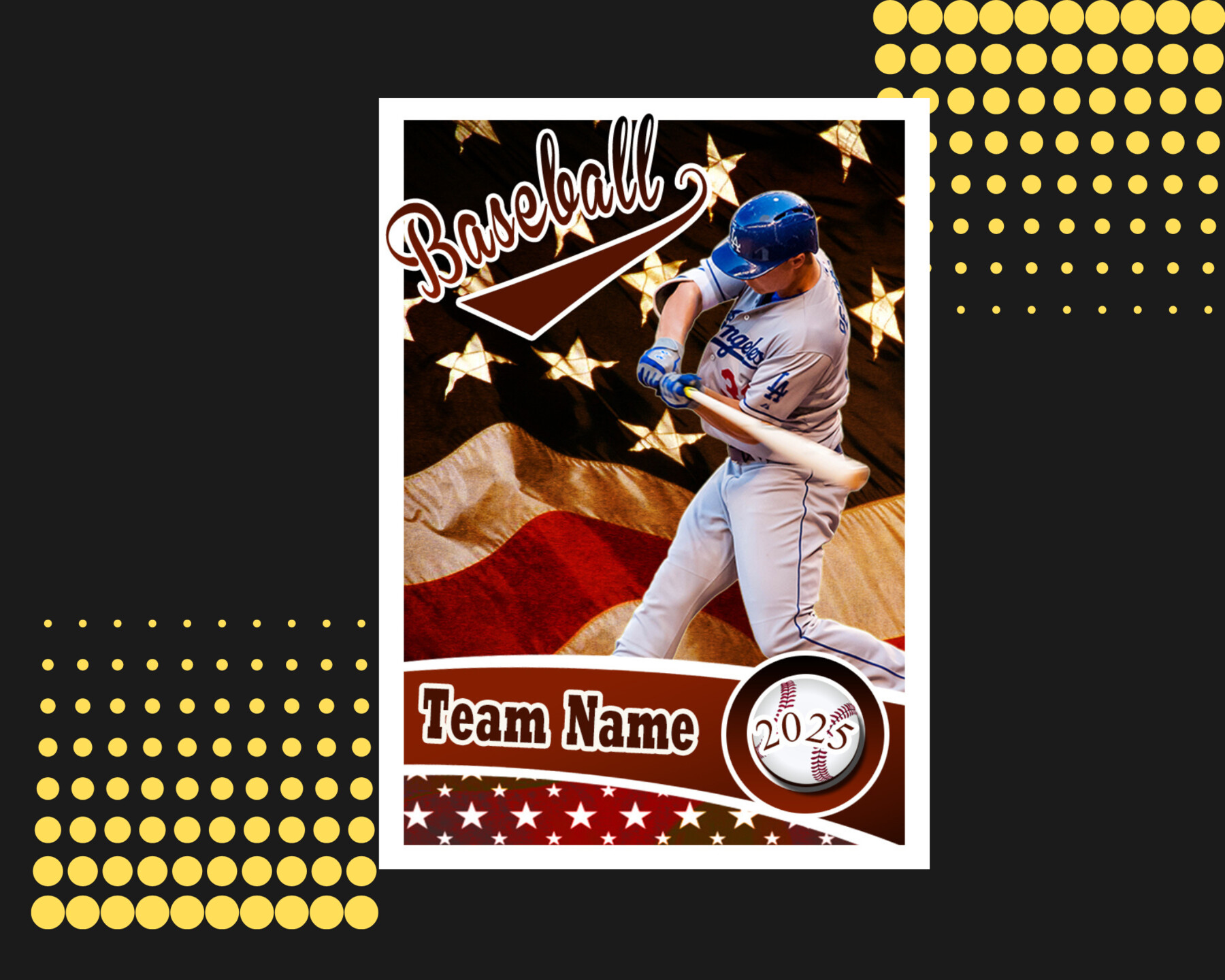 ArtStation - Baseball Sports Trading Card Photoshop Template | Artworks