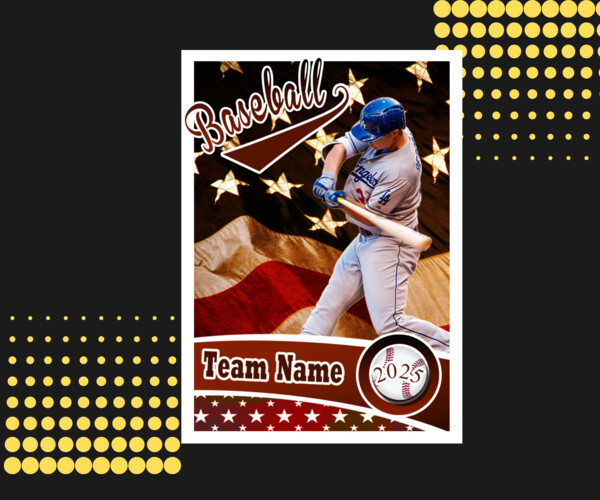 ArtStation - Baseball Sports Trading Card Photoshop Template | Artworks