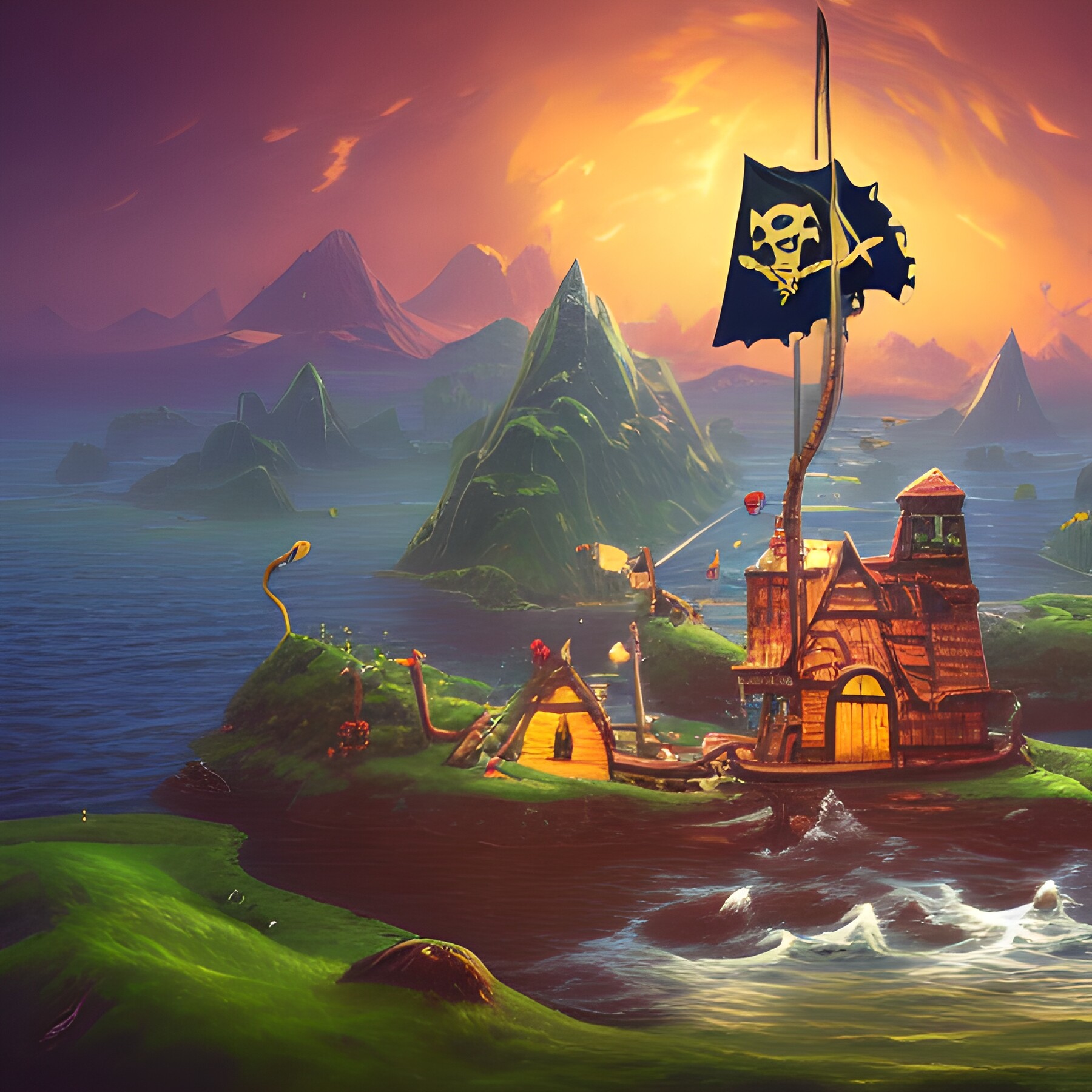 ArtStation - Tiny pirate house | Artworks