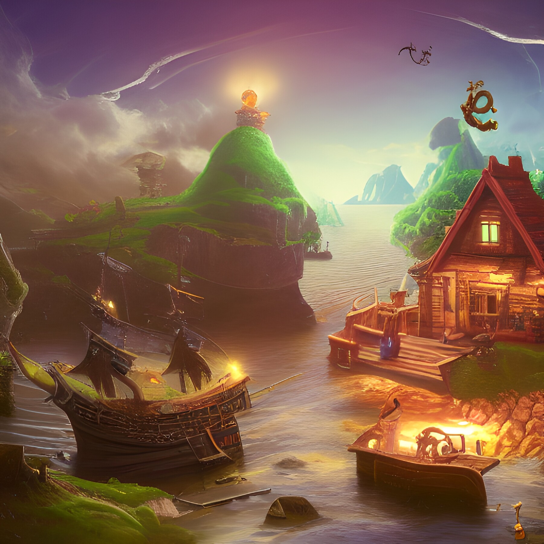 ArtStation - Tiny pirate house | Artworks