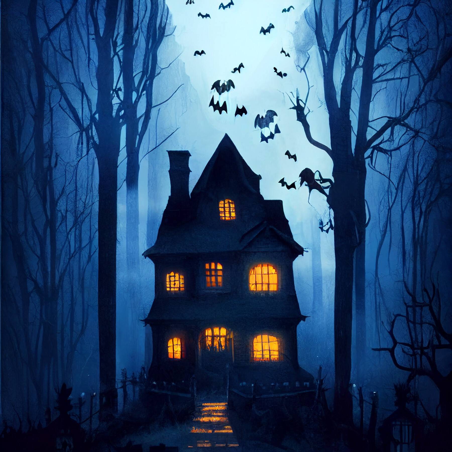 ArtStation - Spooky haunted house | Artworks