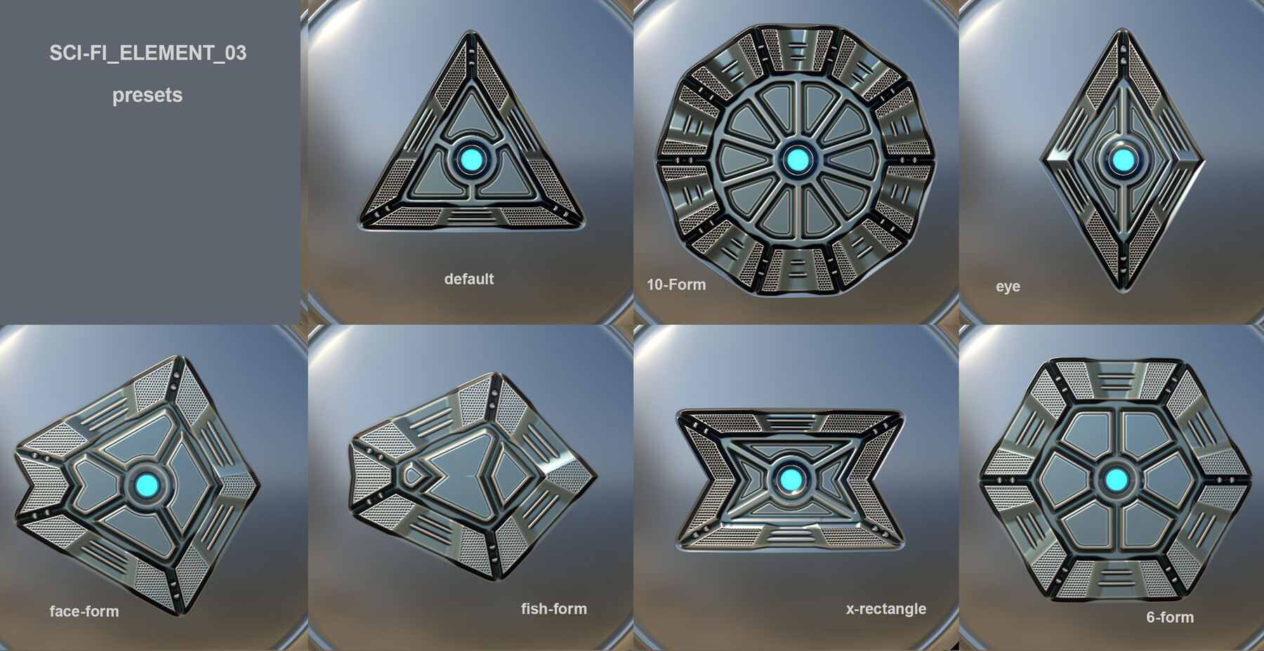 ArtStation - Sci-fi tools for Substance Painter | Brushes