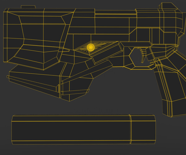 ArtStation - M25_Gun | Game Assets