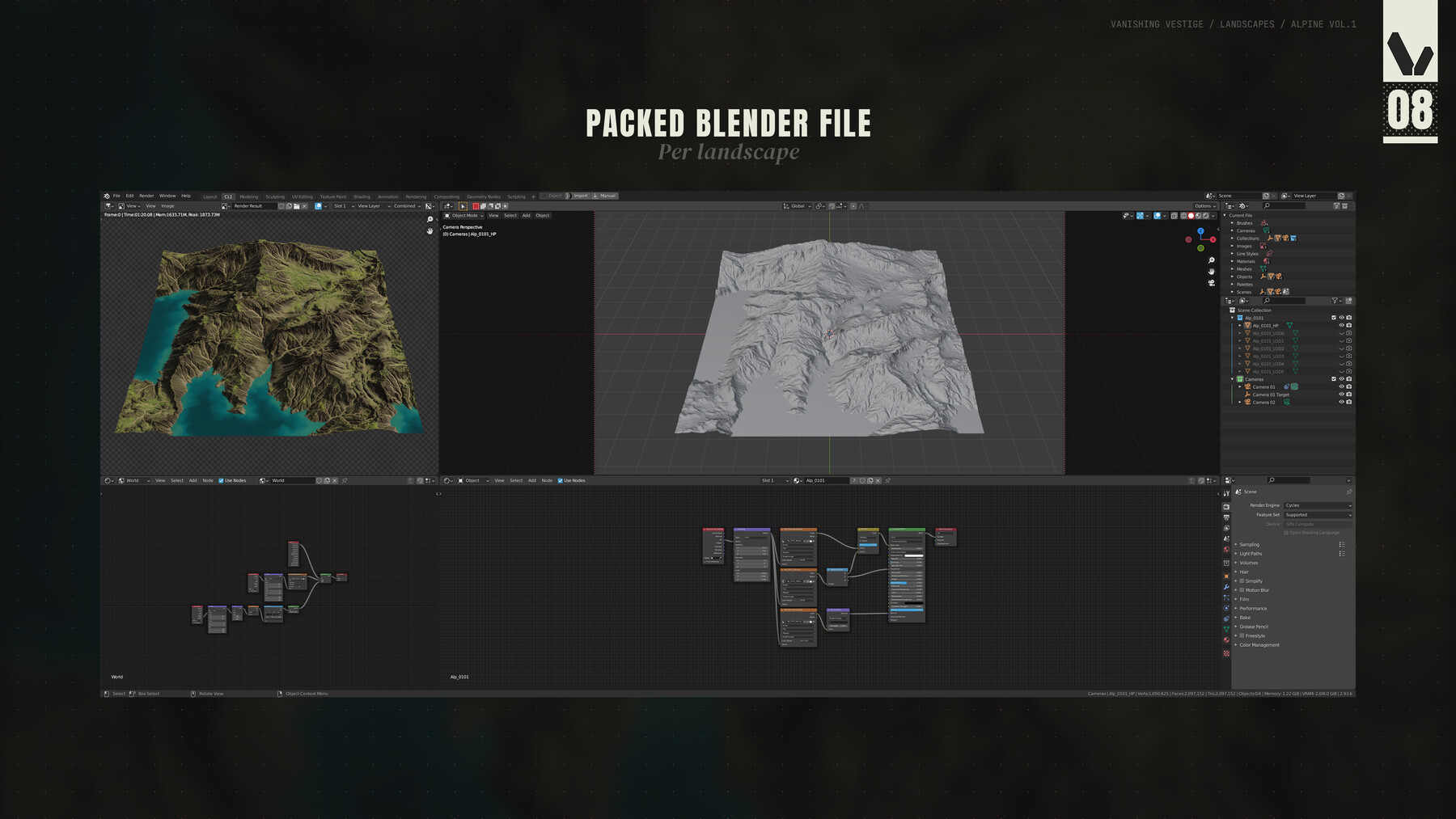 ArtStation - 8k Landscapes - Alpine Vol.1 | Game Assets