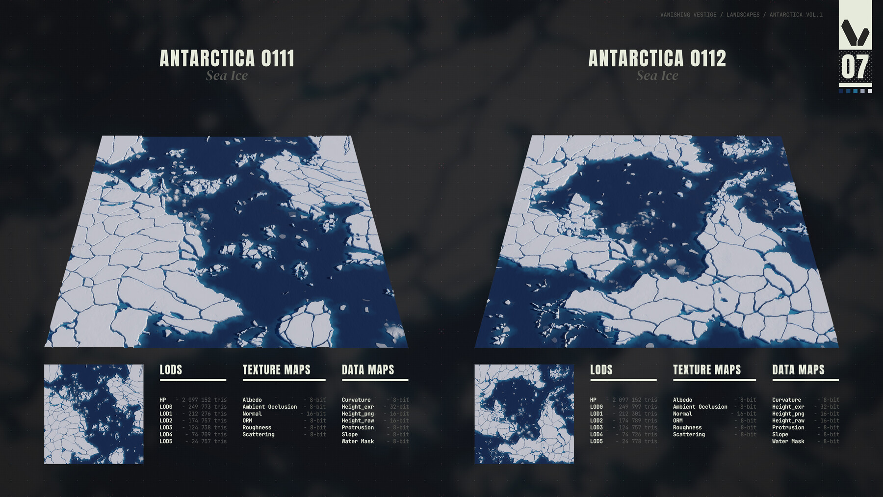 ArtStation - 8k Landscapes - Antarctica Vol.1 | Game Assets