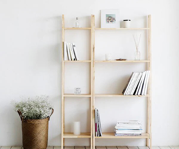 ArtStation - Pure solid wood 4-step ladder shelf | Resources