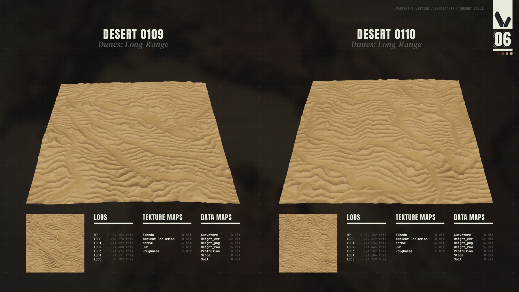 ArtStation - 8k Landscapes - Desert Vol.1 | Game Assets