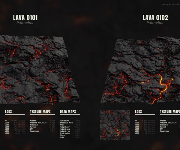 ArtStation - 8k Landscapes - Lava Vol.1 | Game Assets
