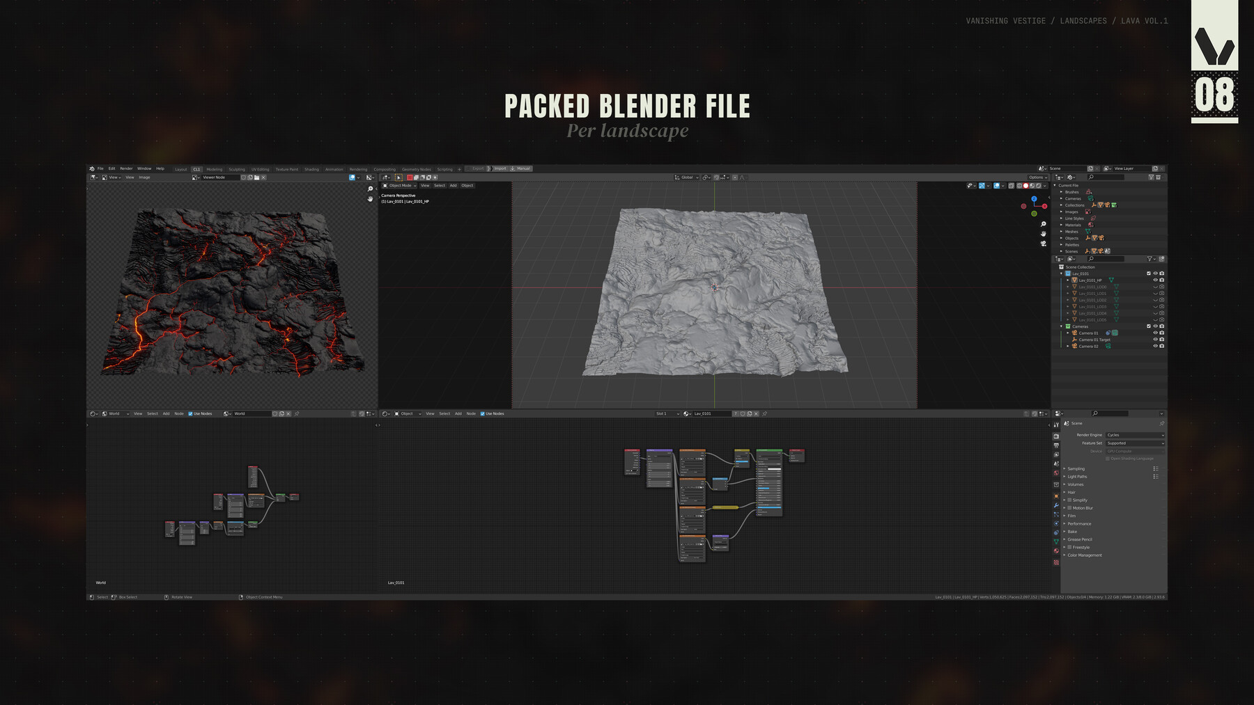 ArtStation - 8k Landscapes - Lava Vol.1 | Game Assets
