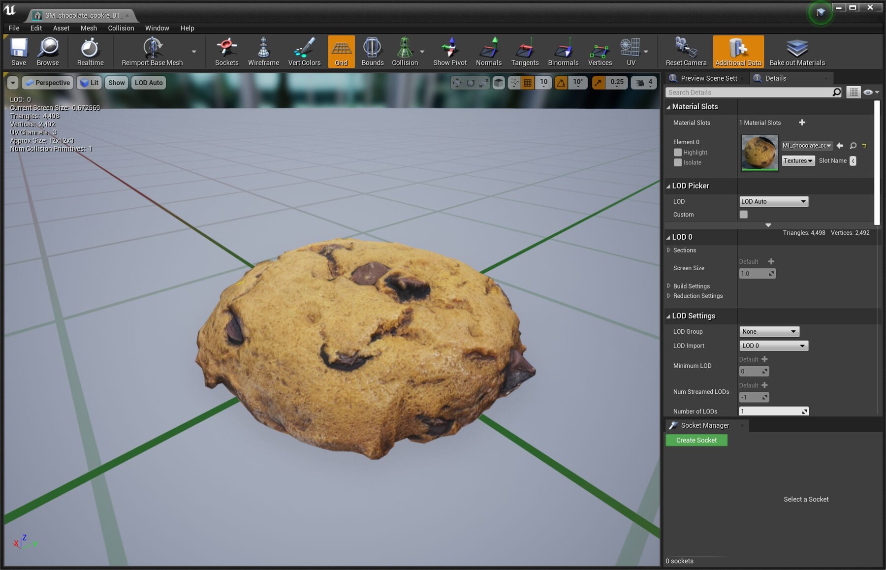 ArtStation - UE4 - Chocolate Cookie 3D Scans - Cinematic + Game Props ...