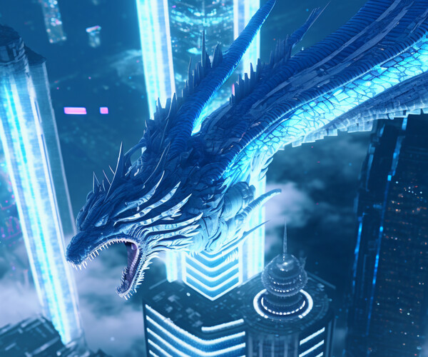 ArtStation - Blue Dragon V4 | Artworks