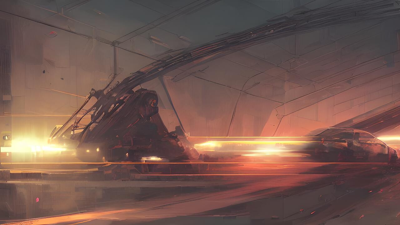 ArtStation - 02 Hangar Garage Ex Machina 3100 jpg pack runwayml art | Artworks