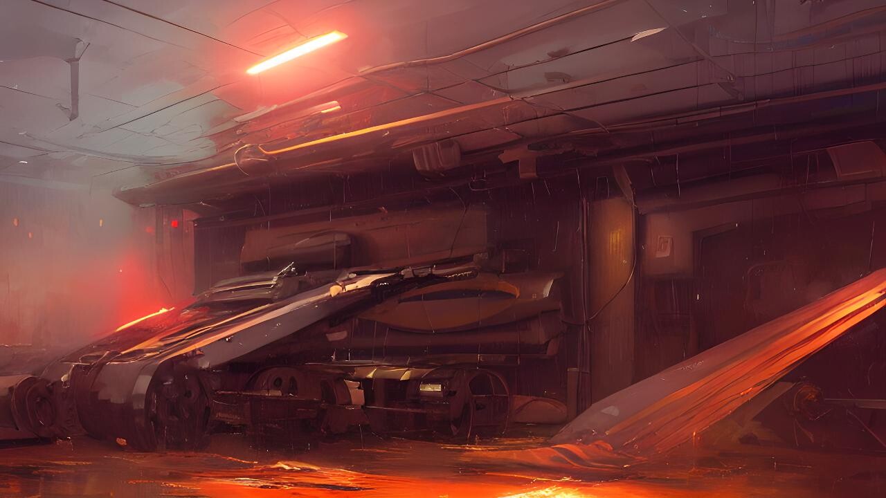 ArtStation - 02 Hangar Garage Ex Machina 3100 jpg pack runwayml art | Artworks
