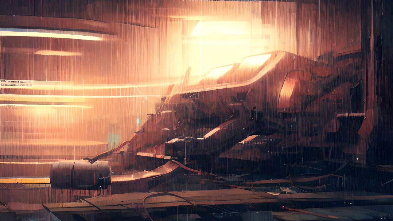 ArtStation - 02 Hangar Garage Ex Machina 3100 jpg pack runwayml art | Artworks