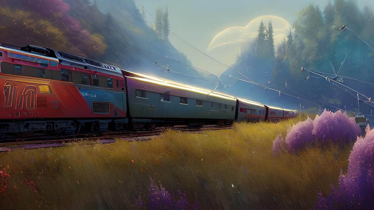 ArtStation - 07 fast train 1100 jpg pack runwayml art | Artworks
