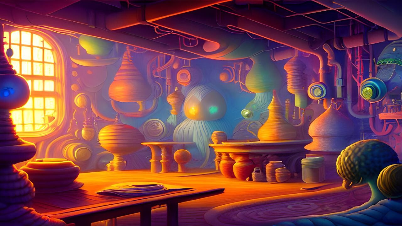 ArtStation - 40 wizards laboratory 1300 jpg pack runwayml art | Artworks