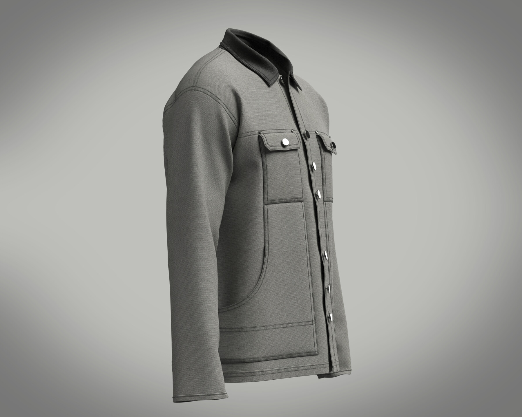 ArtStation - Men's Workwear Jacket | Resources