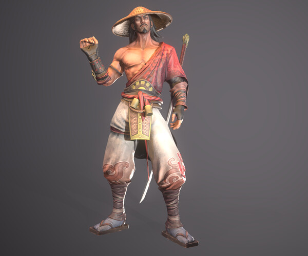 ArtStation - Armored Male Ninja | Game Assets