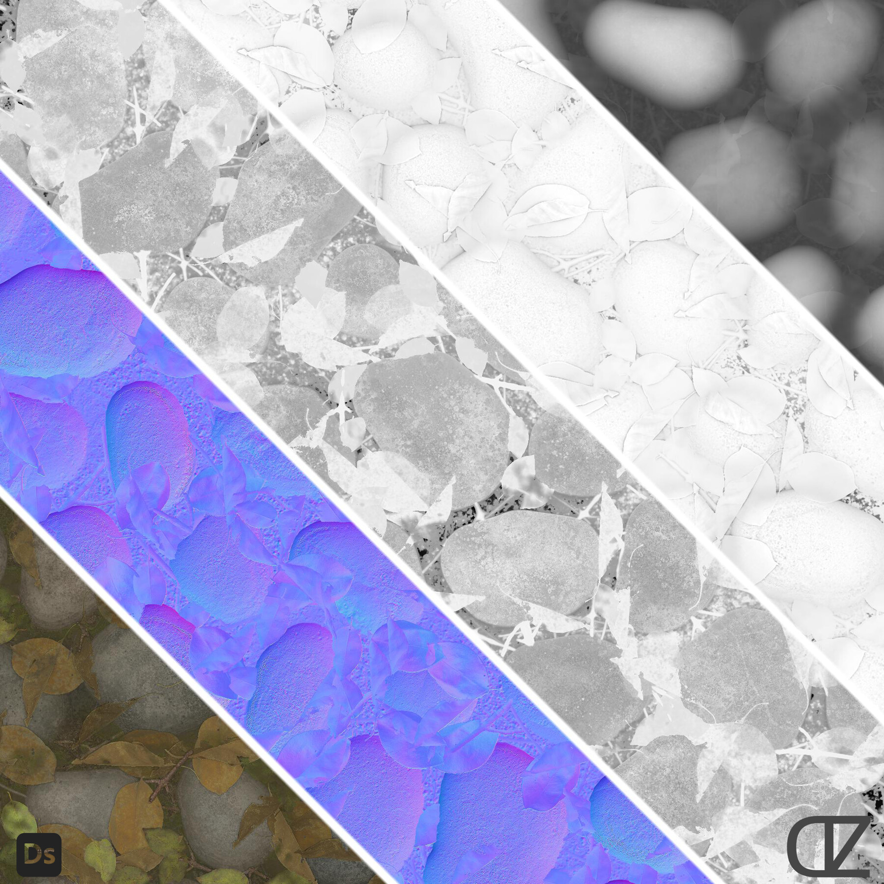 ArtStation - PBR - RIVER BED - 4K MATERIAL | Game Assets