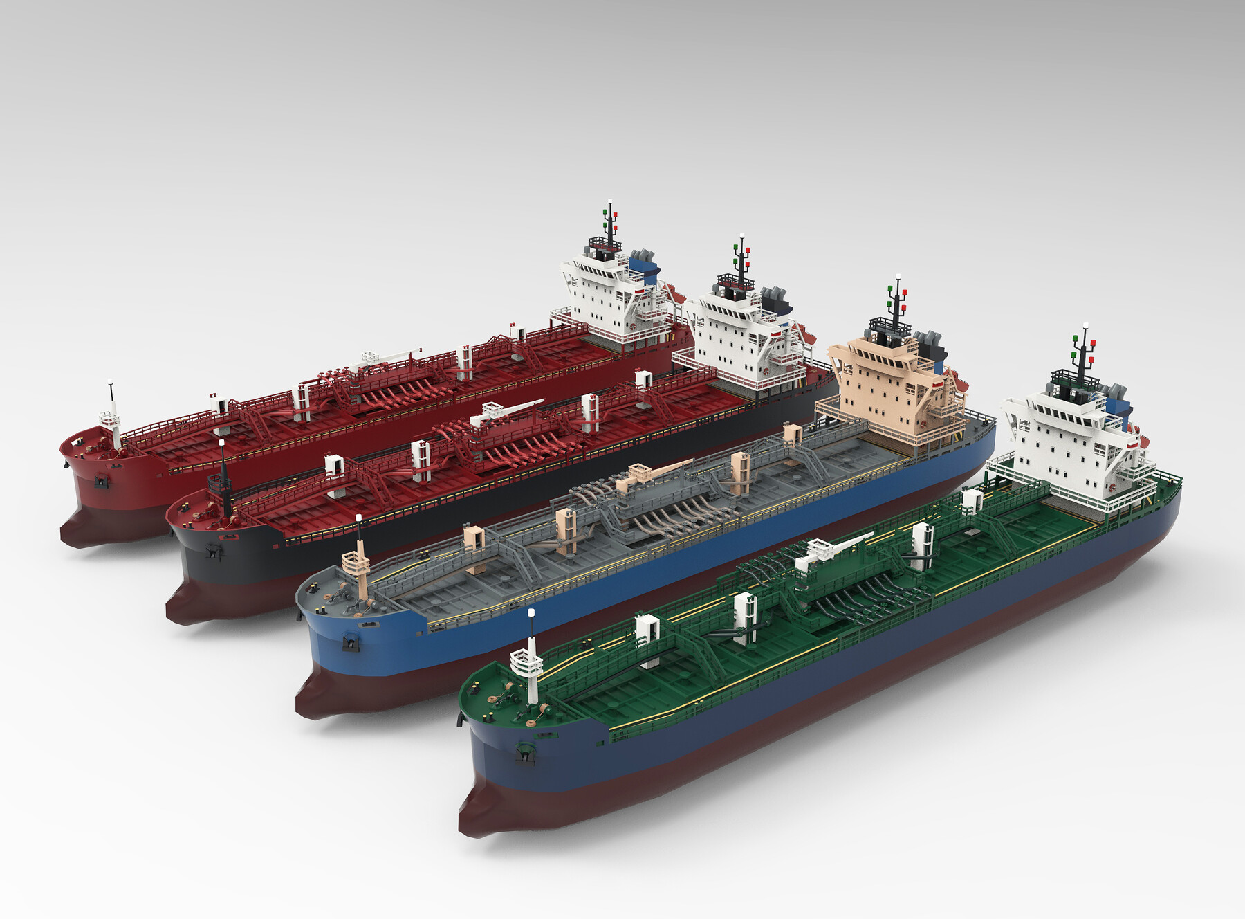 ArtStation - Panamax Oil Carrier Low-poly 3D model | Game Assets