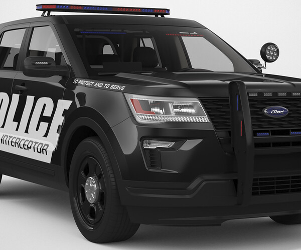 ArtStation - Ford Explorer 2019 Police | Resources