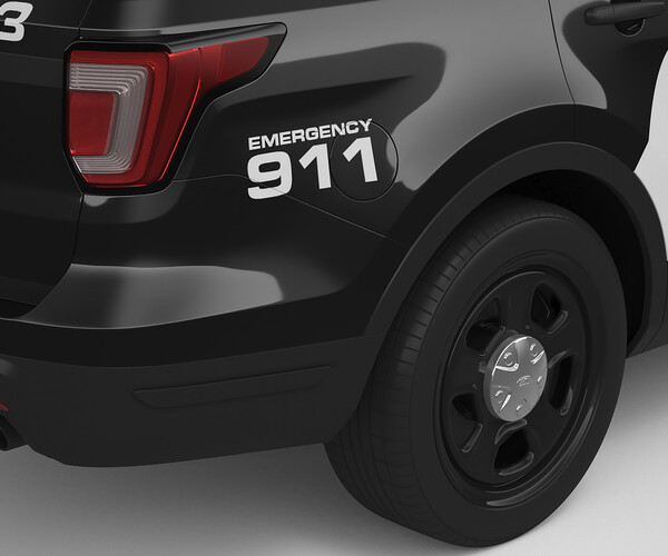 ArtStation - Ford Explorer 2019 Police | Resources