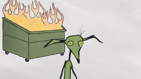 ArtStation - Dumpster Fire | Artworks