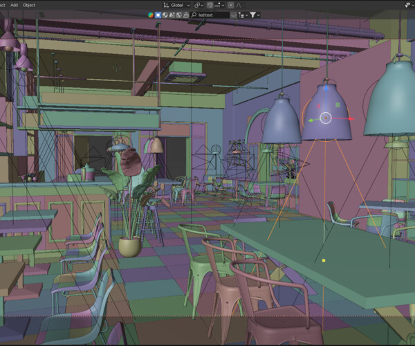 ArtStation - Sence Caffe Blender 3.x | Resources