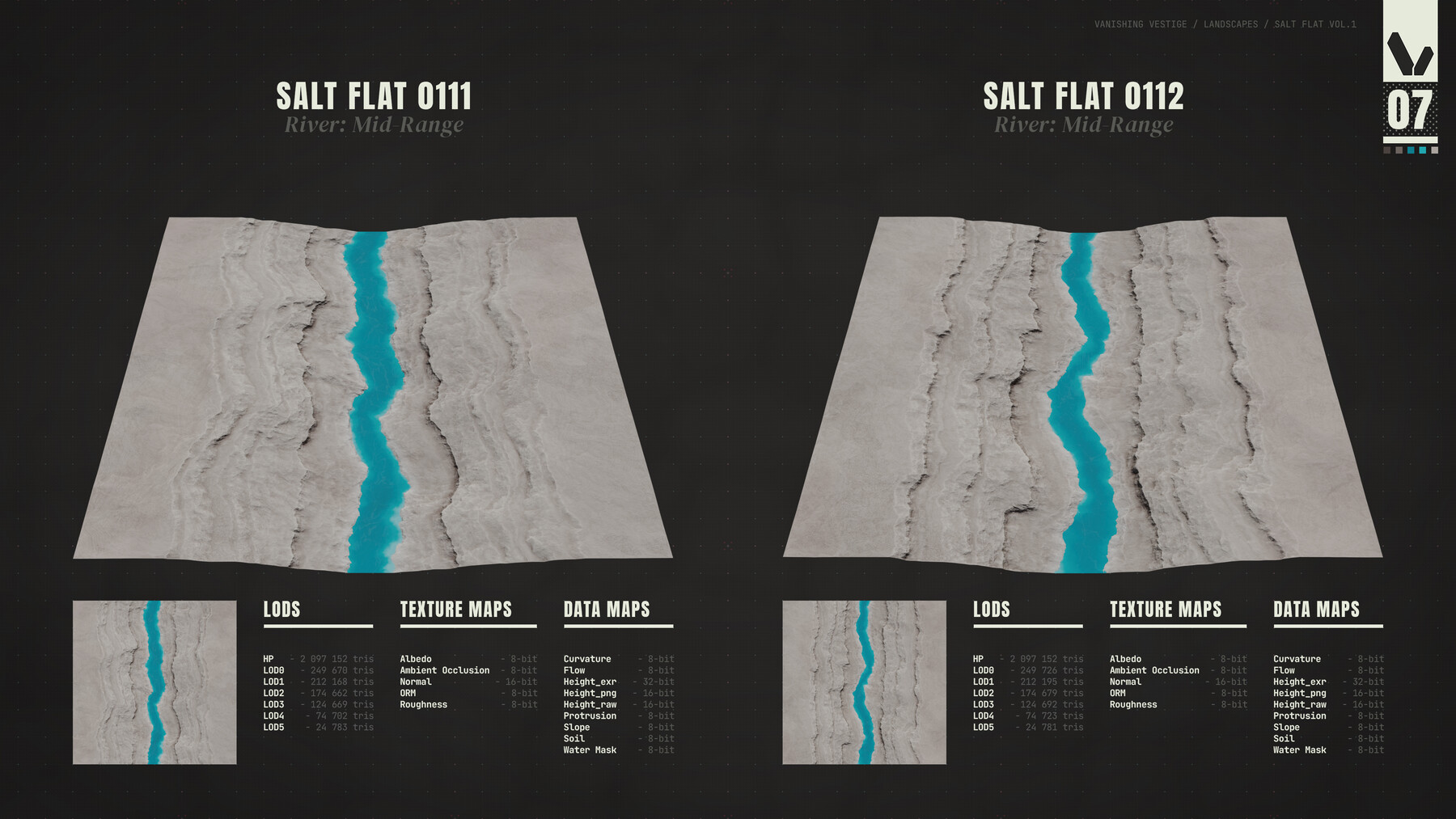 ArtStation - 8k Landscapes - Salt Flat Vol.1 | Game Assets