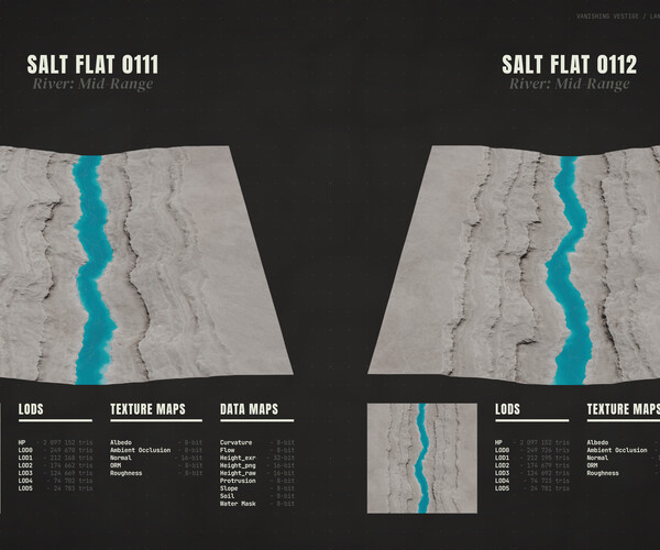 ArtStation - 8k Landscapes - Salt Flat Vol.1 | Game Assets