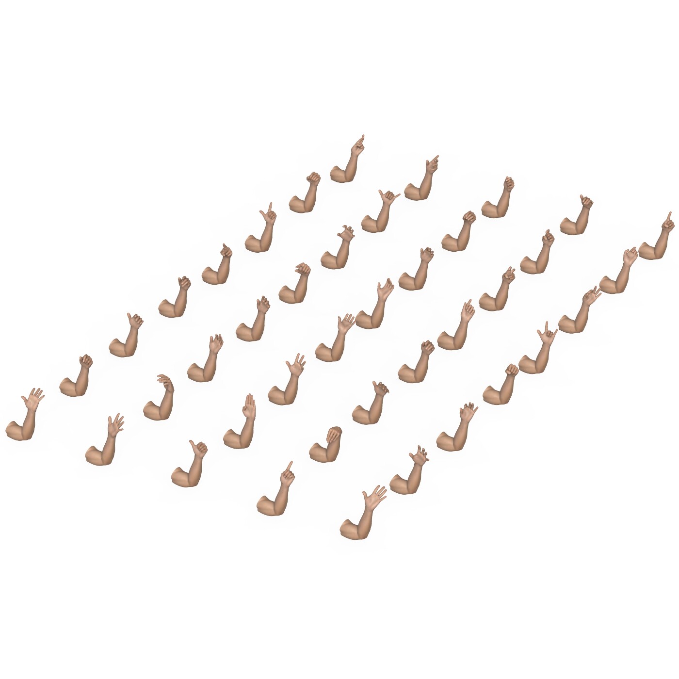 ArtStation - 40 Hand Pose Collection | Resources