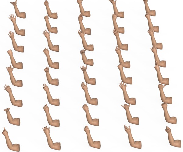 ArtStation - 40 Hand Pose Collection | Resources