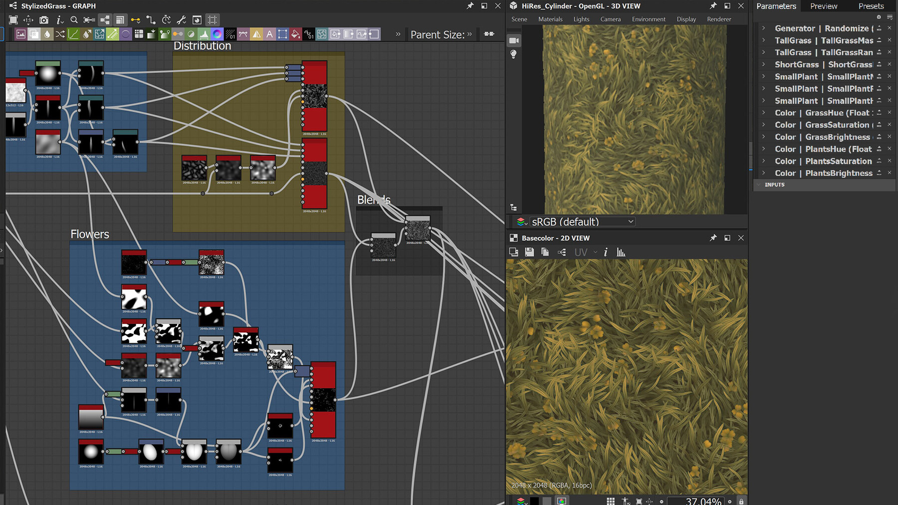 ArtStation - Stylized Grass - Substance Designer (SBS + SBSAR File ...