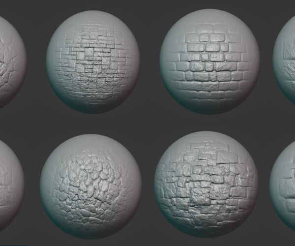 ArtStation - 45 brushes for Blender Stone | Brushes