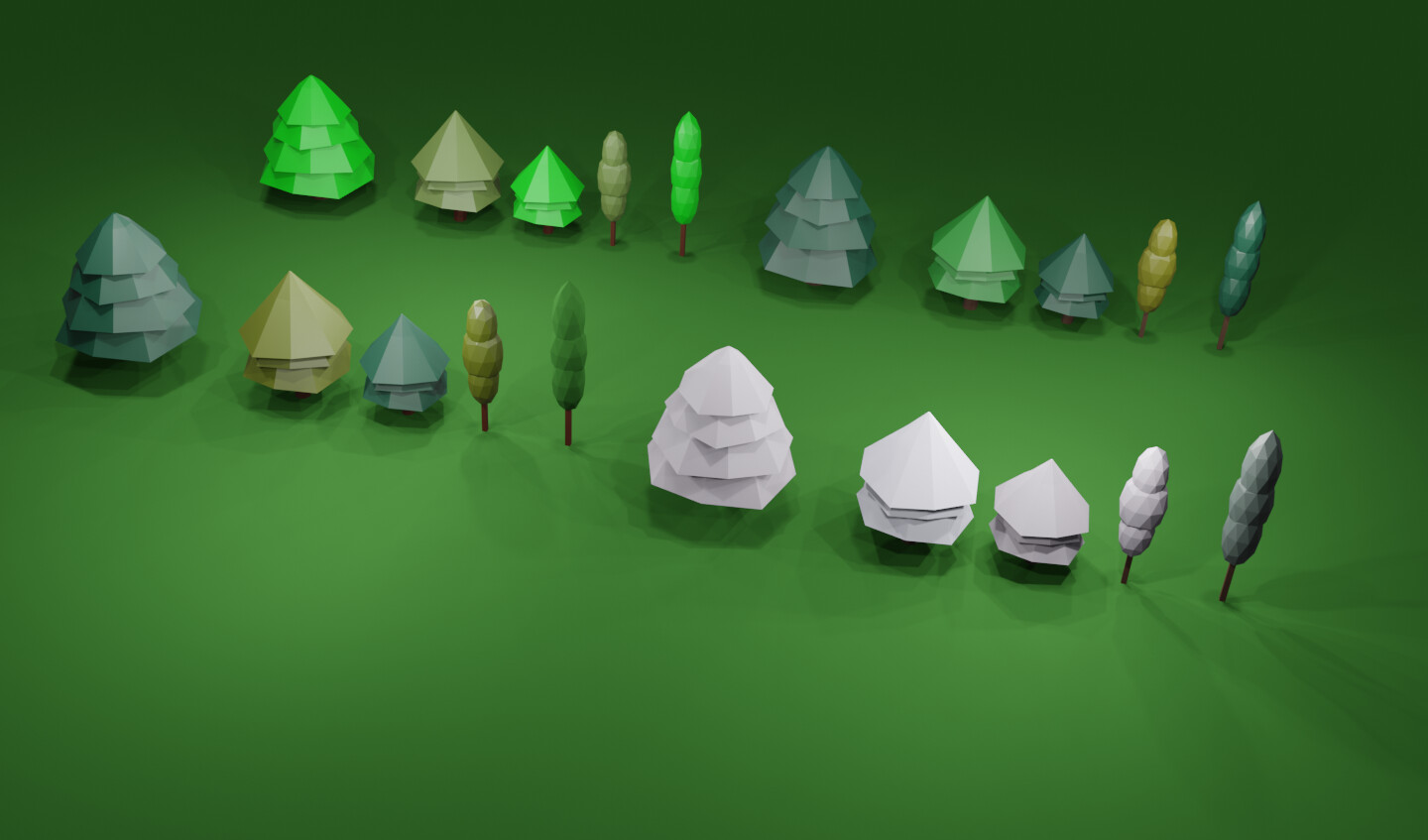 ArtStation - Low Poly Trees 3D | Game Assets