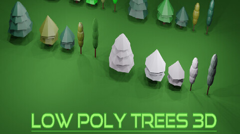 ArtStation - Low Poly Trees 3D | Game Assets