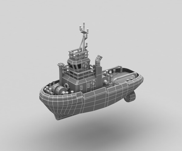 ArtStation - Tug Boat | Game Assets