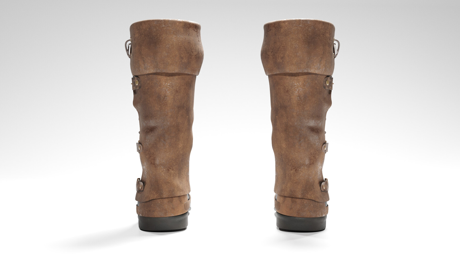 ArtStation - Medieval Leather Boots | Game Assets