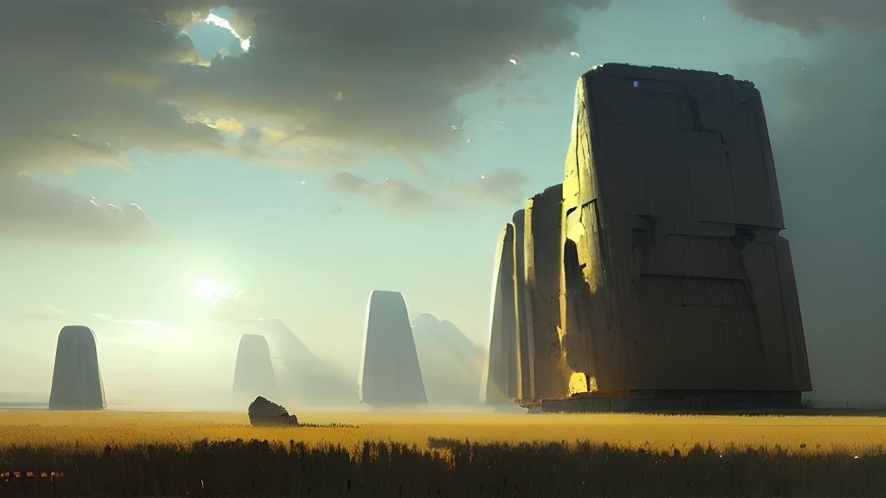 ArtStation - 61 monolithic structure 2400 jpg pack runwayml art | Artworks