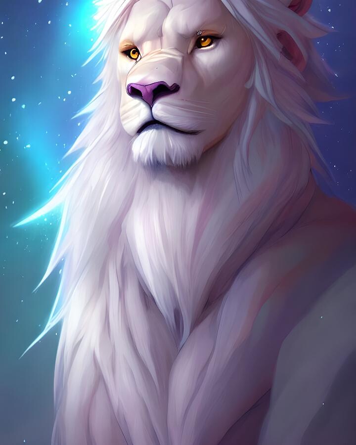 ArtStation - 90 albino male furry anthro lion 1400 jpg pack runwayml ...