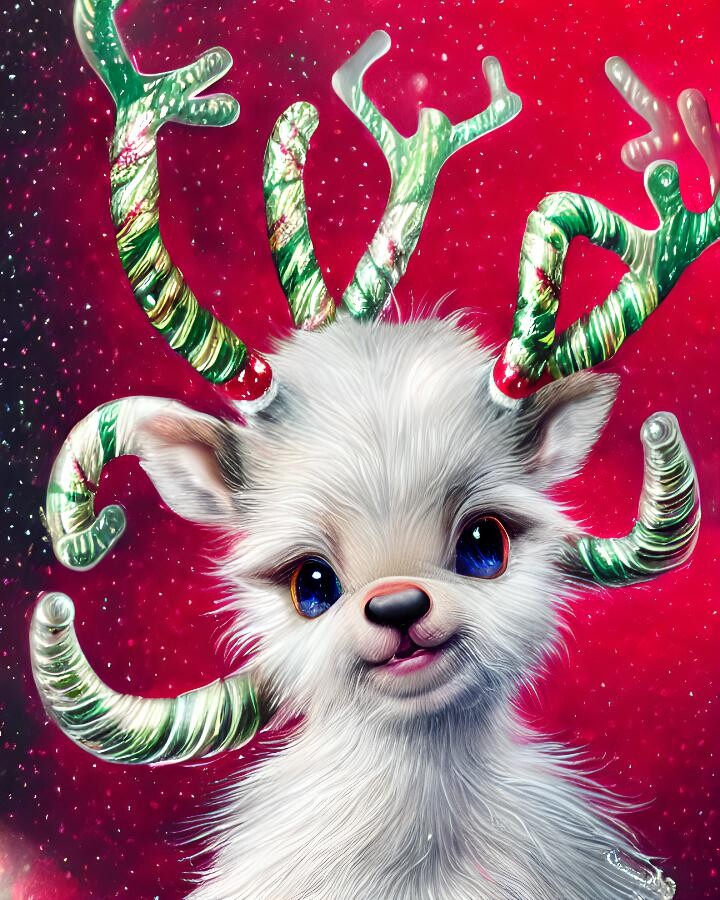 ArtStation - 88 cute christmas reindeer baby 2300 jpg pack runwayml art ...