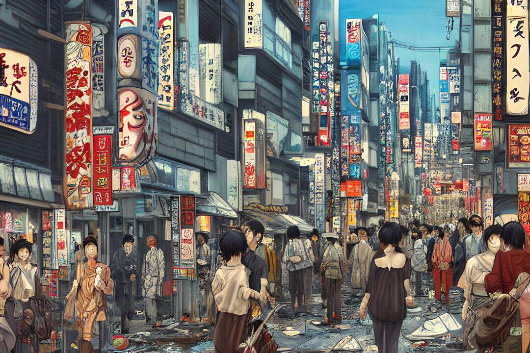 ArtStation - 93 downtown area in contemporary Japan 2200 jpg pack ...