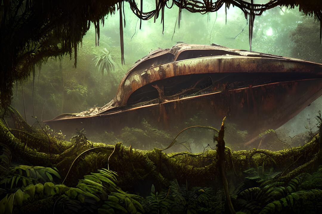 ArtStation - 94 Rusted alien spaceship 4600 jpg pack wombo art | Artworks