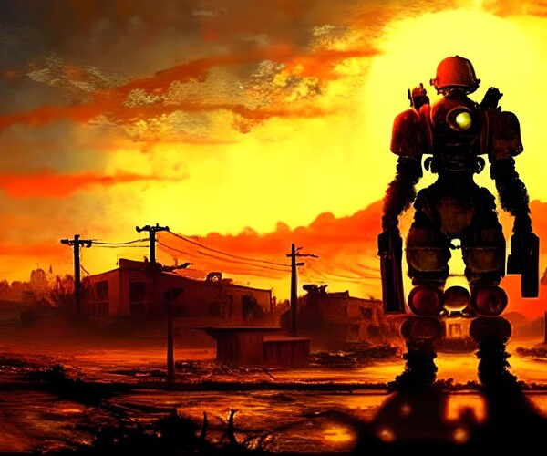 ArtStation - 84 radioactive sunset 3100 jpg pack runwayml art | Artworks