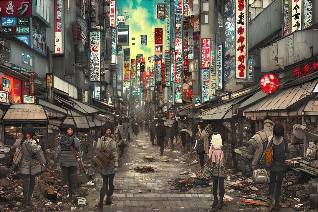 ArtStation - 93 downtown area in contemporary Japan 2200 jpg pack ...