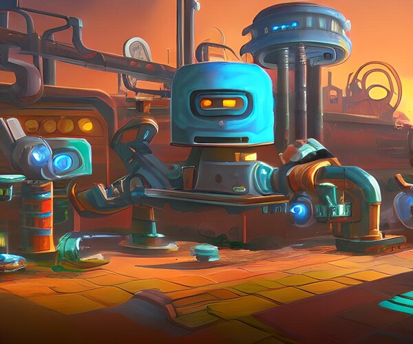 ArtStation - 98 worldland factory 5100 jpg pack runwayml art | Artworks